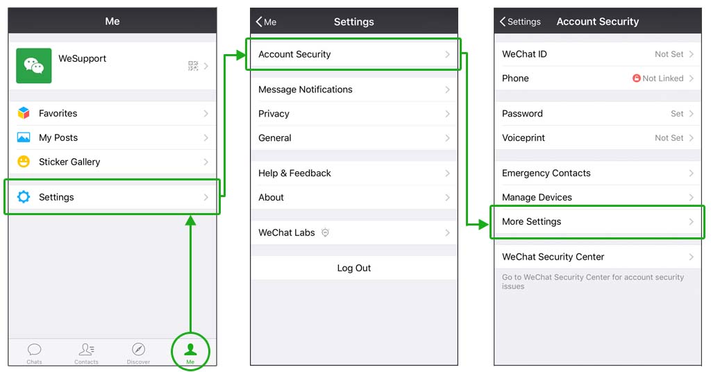 Link an Email Address to WeChat Account – WeChat Help Center