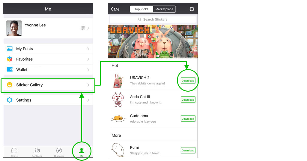 Send Stickers to Warm up the Conversation – WeChat Help Center